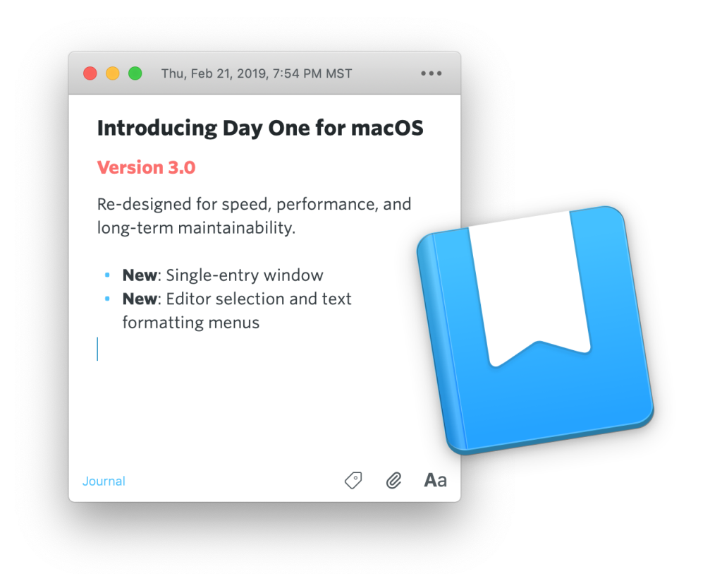 Day One version 3 for macOS