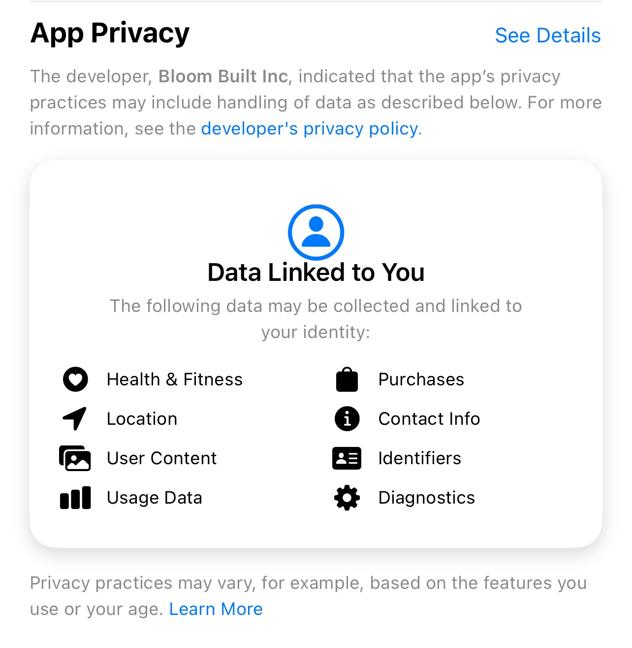 App Privacy