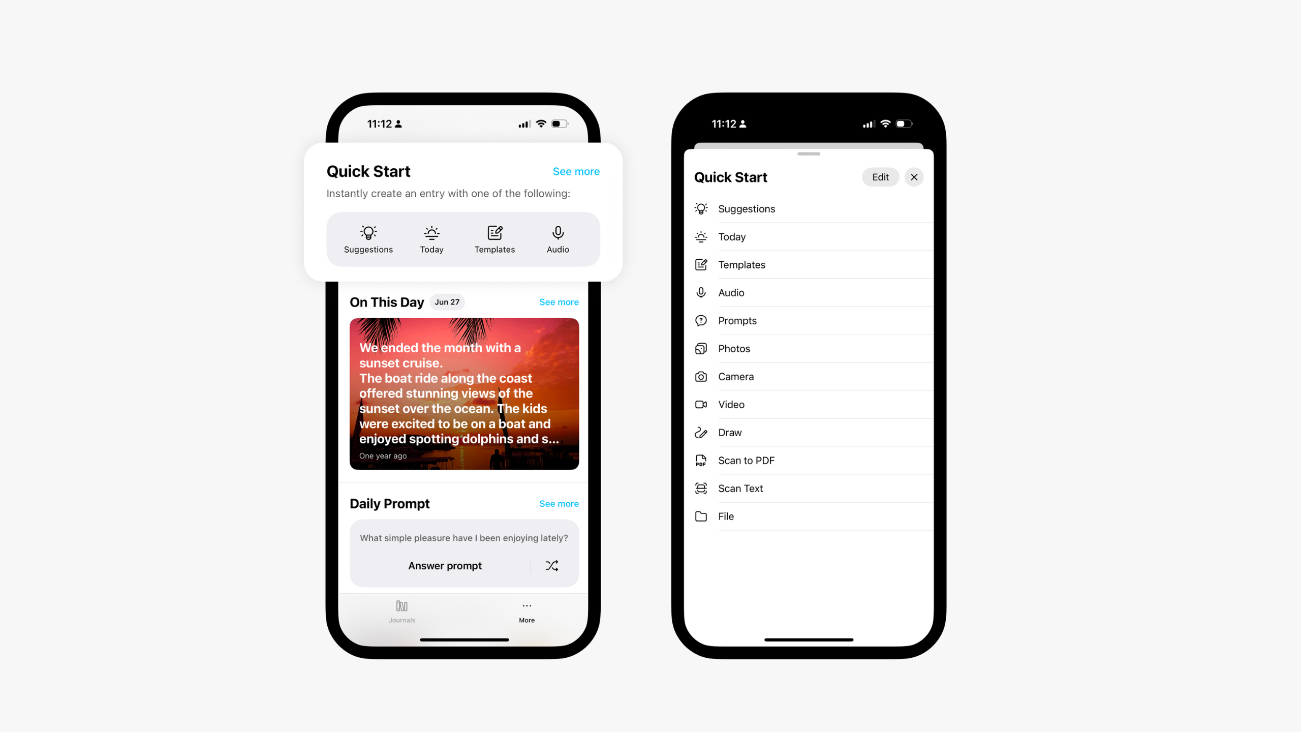 New, Customizable Quick Start + New Day One Labs Features | Day One ...